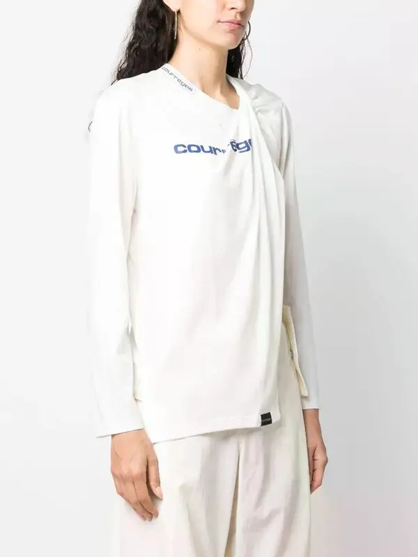 COURREGES Double-layer Asymmetric Jersey