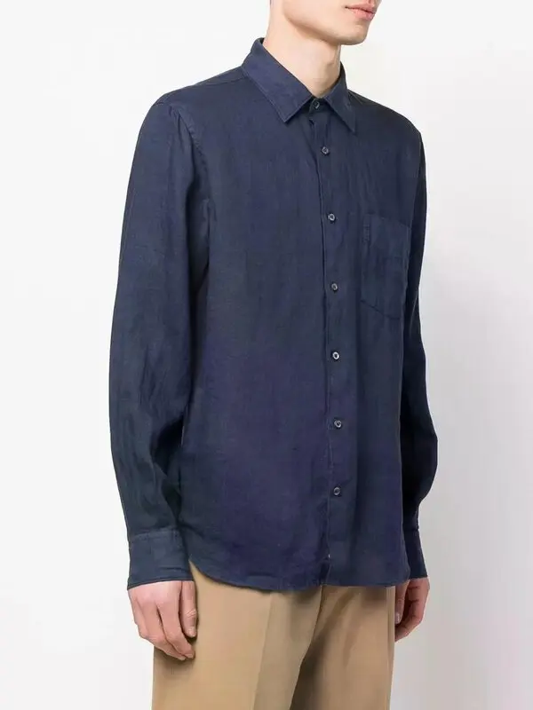 Aspesi Pointed-collar Long-sleeved Shirt