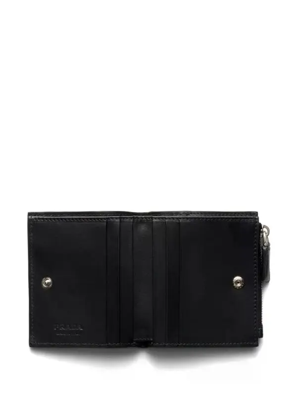 Prada Small Leather Wallet - Black