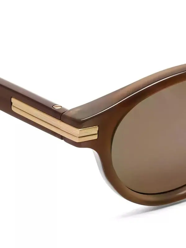 Zegna Round Frame Sunglasses - Brown