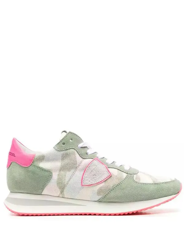 Philippe Model Camouflage-pattern Suede Sneakers - Green