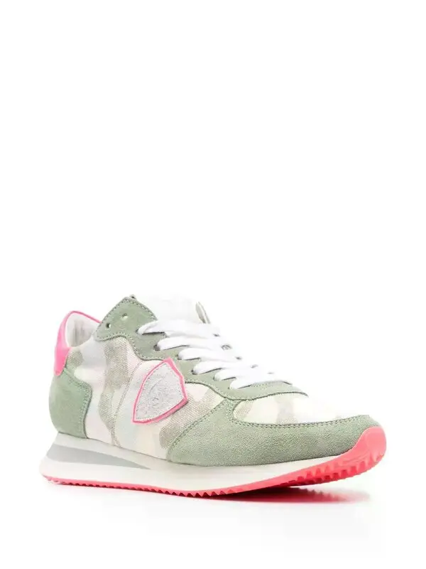 Philippe Model Camouflage-pattern Suede Sneakers - Green
