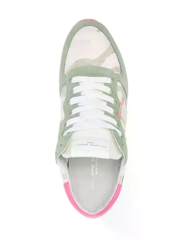 Philippe Model Camouflage-pattern Suede Sneakers - Green