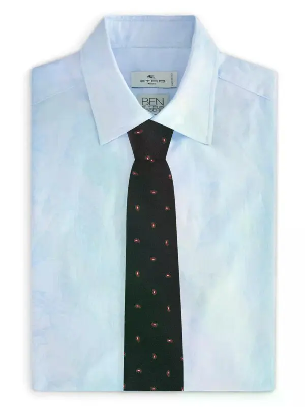 Etro Paisley Jacquard Silk Tie