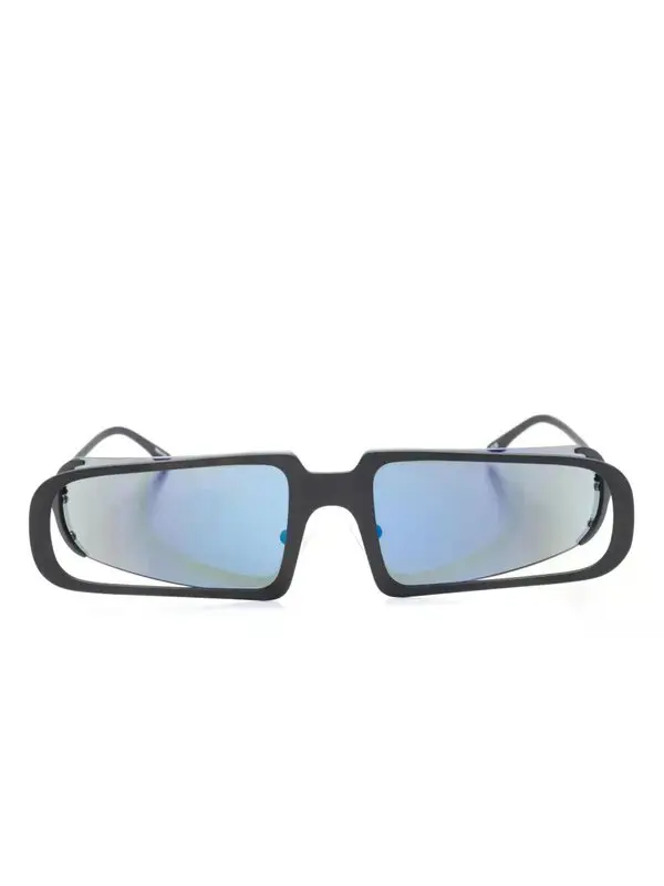 Henrik Vibskov Link Square-frame Sunglasses - Blue