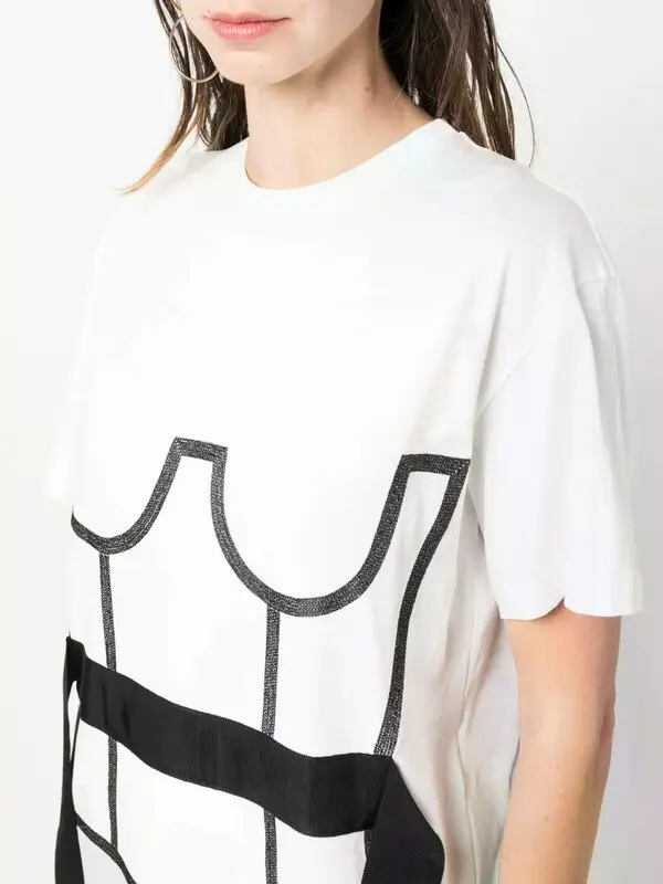 MURMUR Trompe L'oeil Corset T-shirt