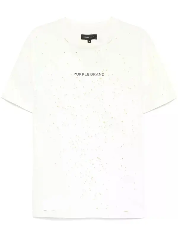 PURPLE BRAND Ripped T-shirt