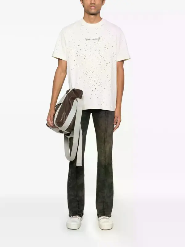 PURPLE BRAND Ripped T-shirt