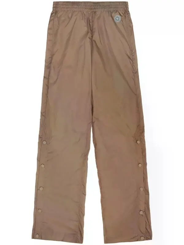 SPORTY & RICH Logo-patch Straight-leg Trousers