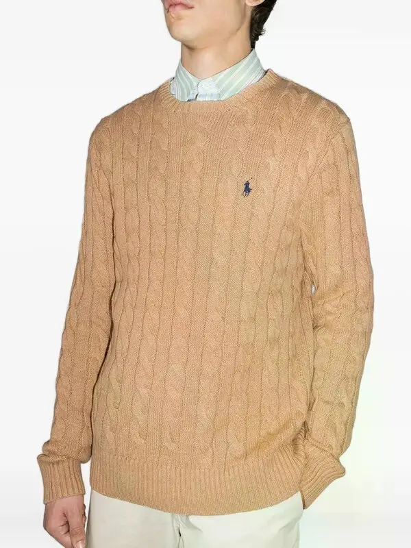 Polo Ralph Lauren Cable Knit Jumper - Brown