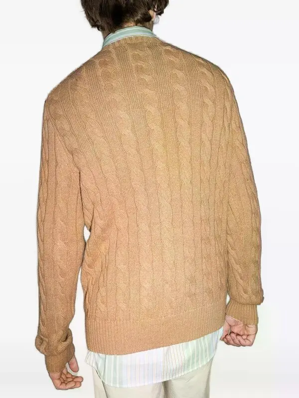 Polo Ralph Lauren Cable Knit Jumper - Brown