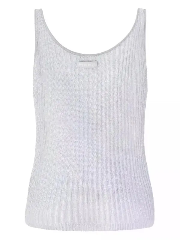 Pinko Rib-knit Tank Top - Grey