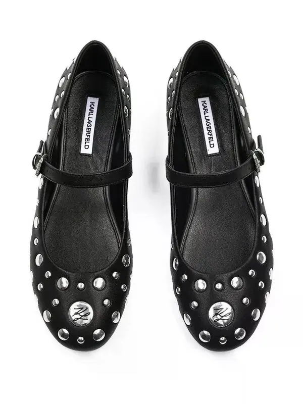Karl Lagerfeld Studded Ballerina Shoes
