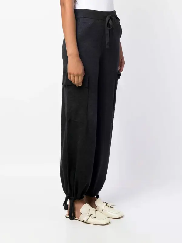 P.a.r.o.s.h Drawstring-waistband Cargo Trousers - Grey