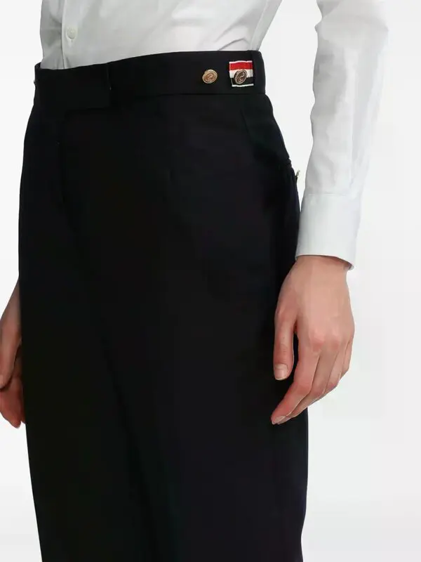 Thom Browne Super 120's Wool Twill Slim-fit Trousers