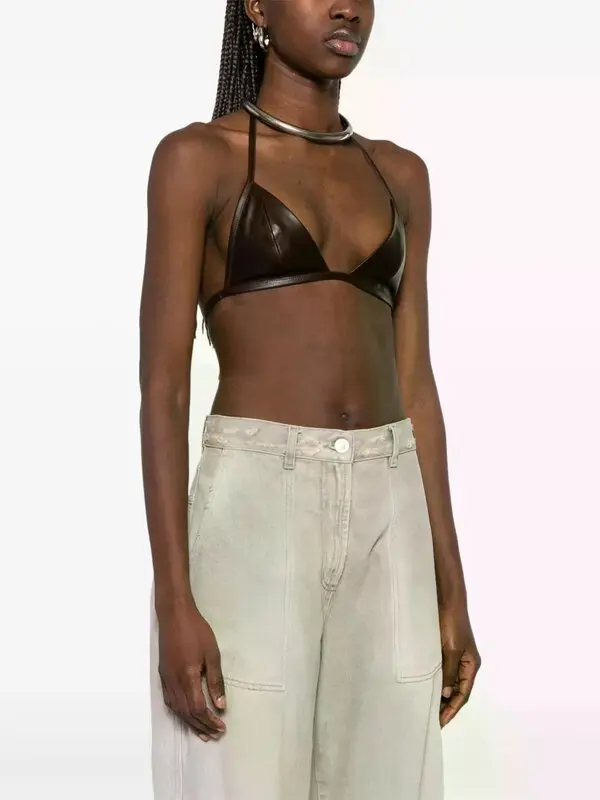 Rick Owens Leather Bra Top