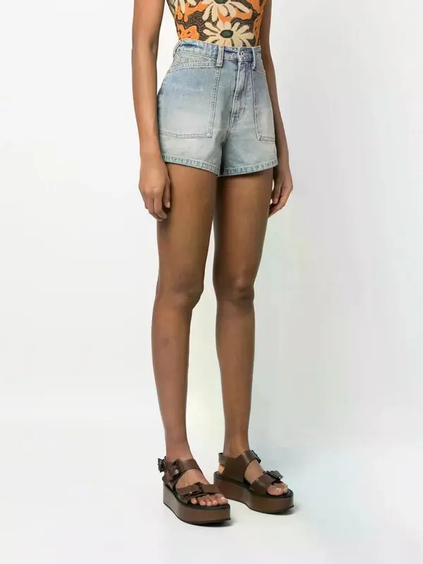 Kenzo High-waisted Denim Shorts
