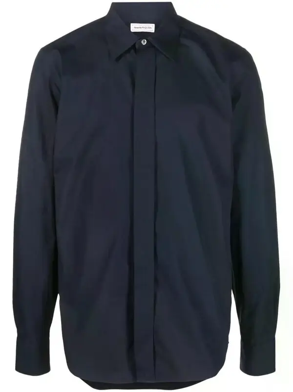 Alexander McQueen Concealed-fastening Cotton Shirt