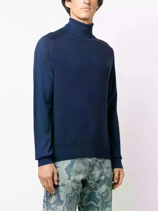 Etro Pegaso-embroidered Roll-neck Jumper