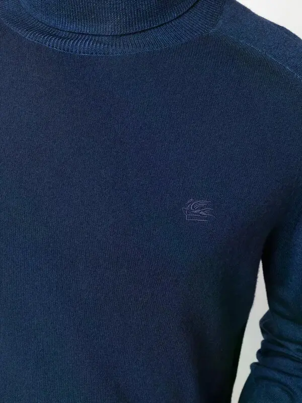 Etro Pegaso-embroidered Roll-neck Jumper