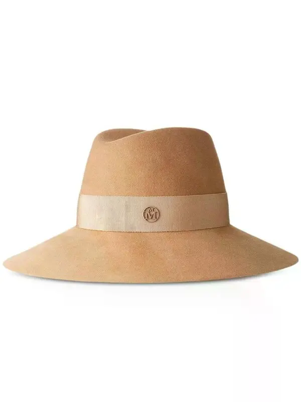 MAISON MICHEL Kate Wool Felt Fedora - Neutrals
