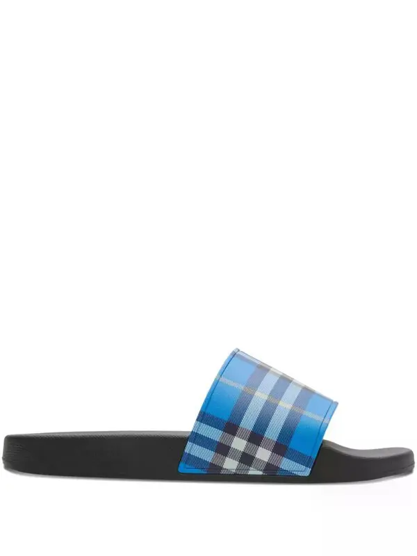 Burberry Checked Slides