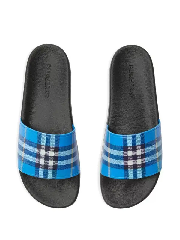 Burberry Checked Slides