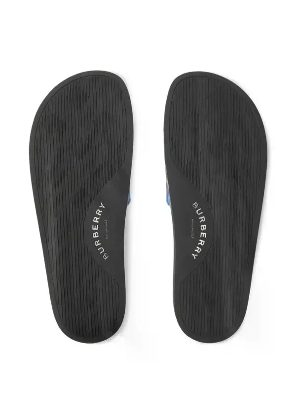 Burberry Checked Slides