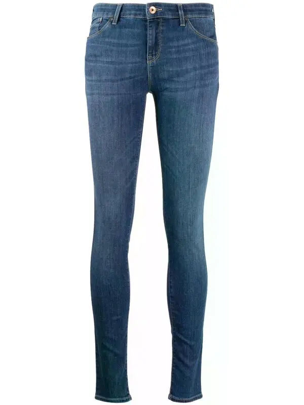Emporio Armani Embroidered-logo Jeans