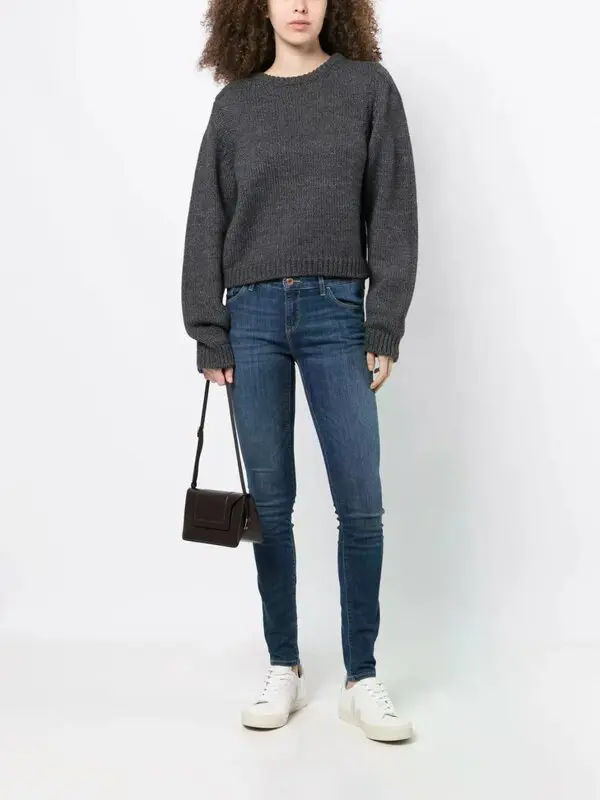 Emporio Armani Embroidered-logo Jeans