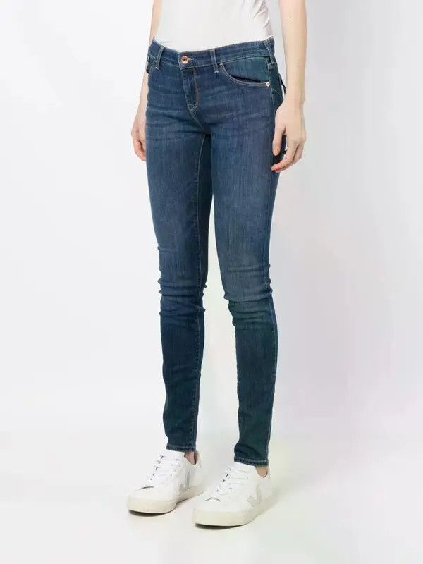 Emporio Armani Embroidered-logo Jeans