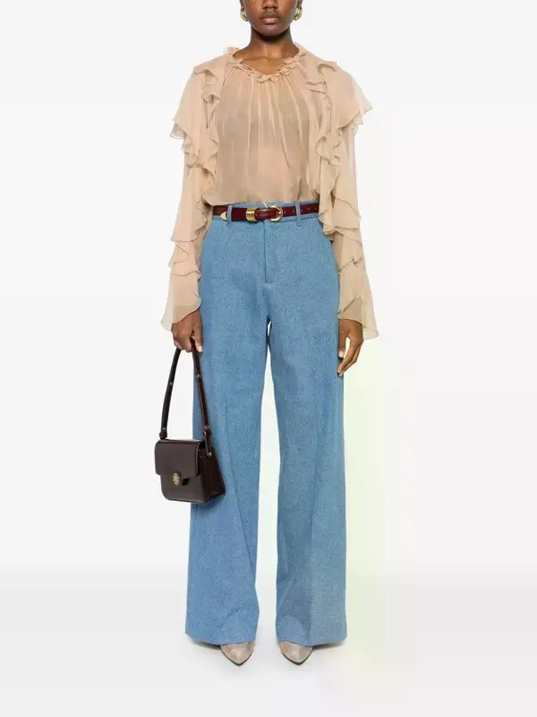 Alberta Ferretti Chiffon Blouse