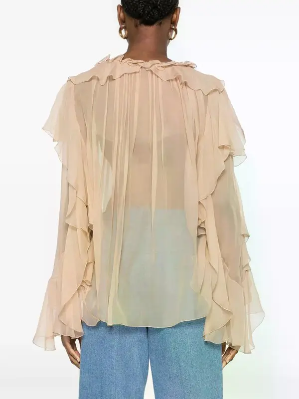 Alberta Ferretti Chiffon Blouse