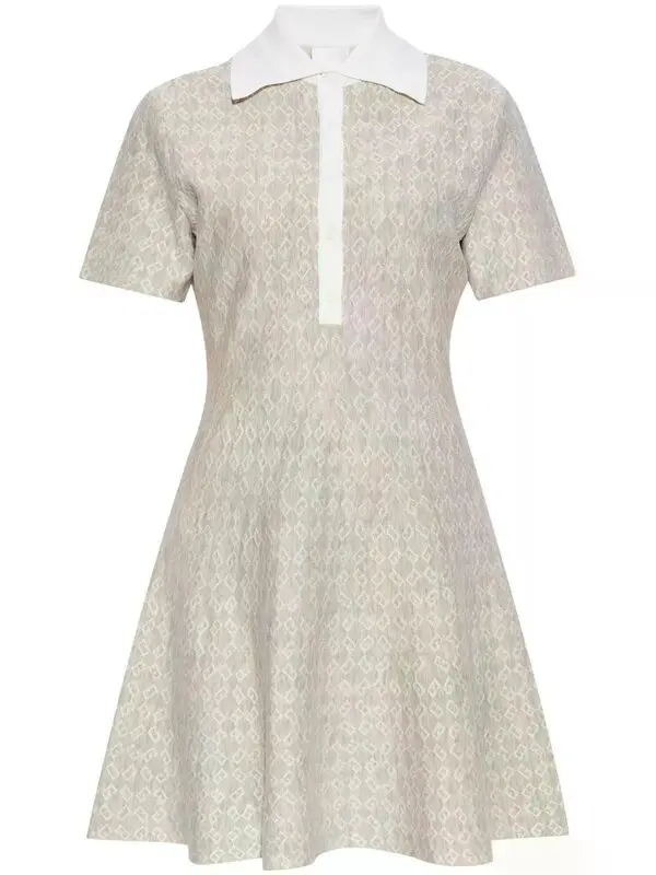 Givenchy Monogram Wool-blend Dress - Neutrals
