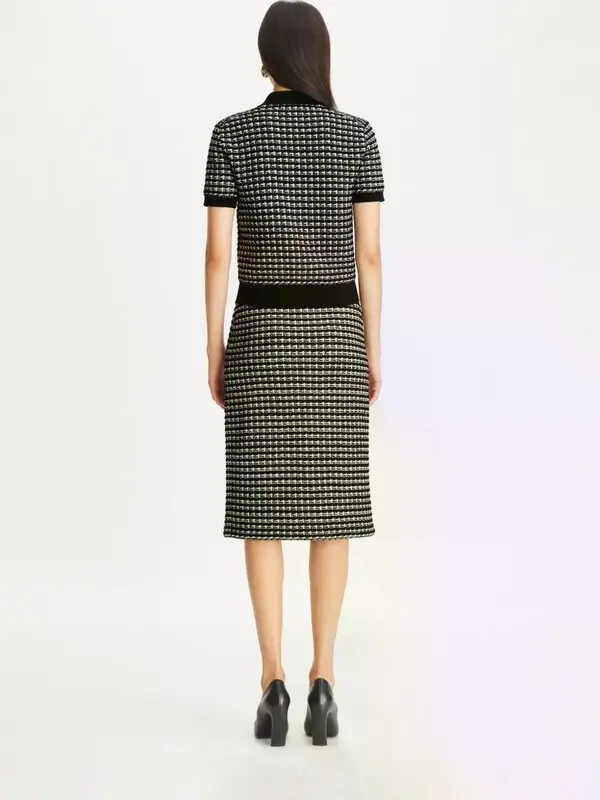 Tory Burch Jacquard Straight Skirt