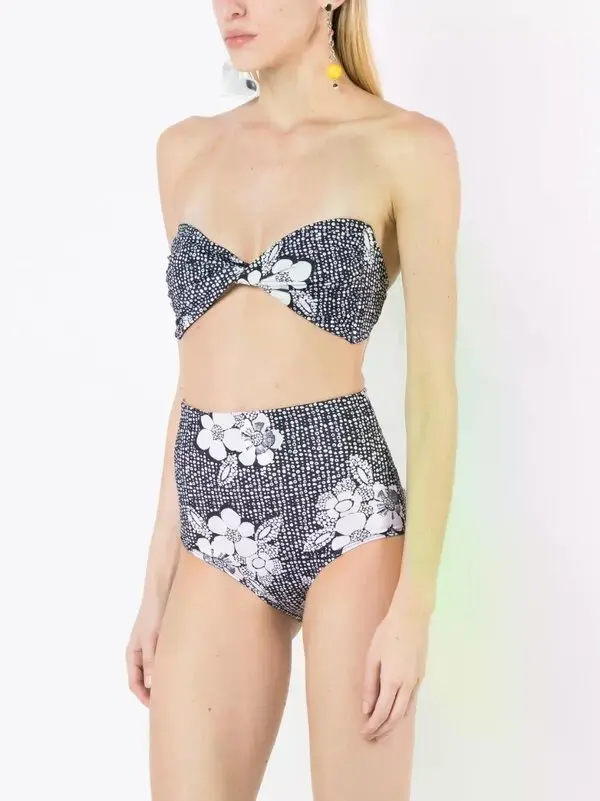 AMIR SLAMA Floral-print Bikini Set