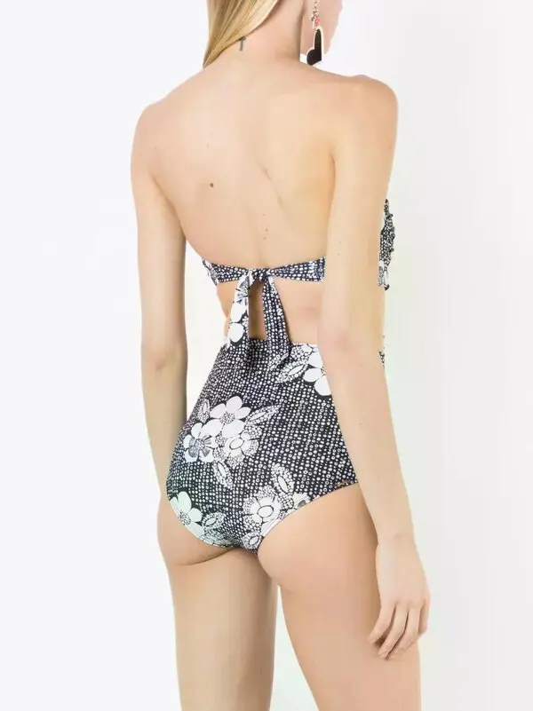 AMIR SLAMA Floral-print Bikini Set