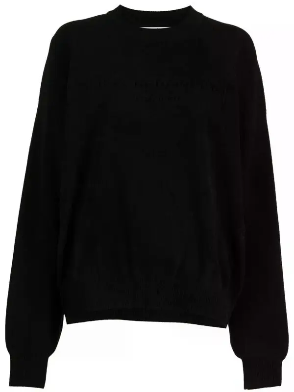 Alexander Wang Logo-embroidered Ribbed Sweater
