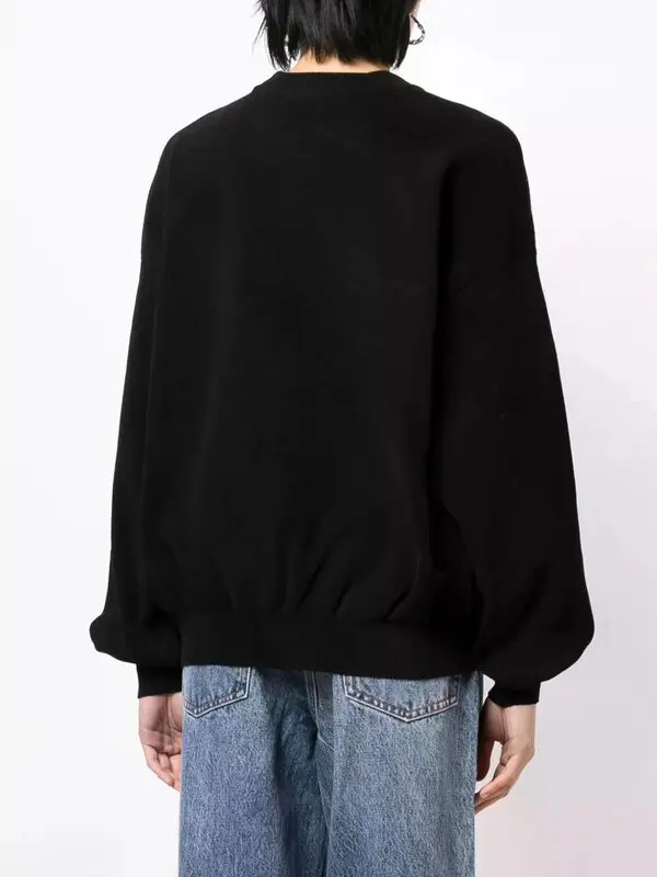 Alexander Wang Logo-embroidered Ribbed Sweater