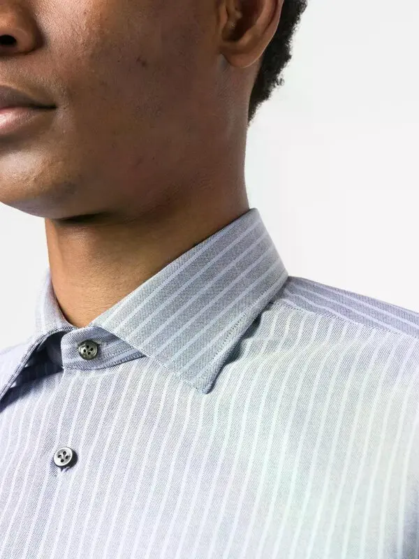 Pal Zileri Pinstripe Cotton Shirt