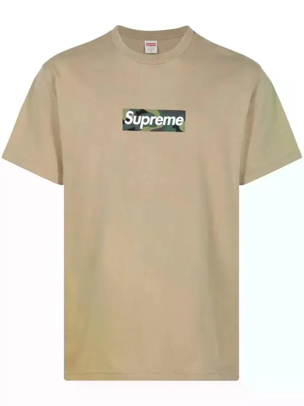 Supreme Box Logo Cotton T-shirt - Neutrals