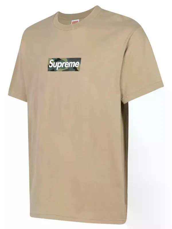Supreme Box Logo Cotton T-shirt - Neutrals