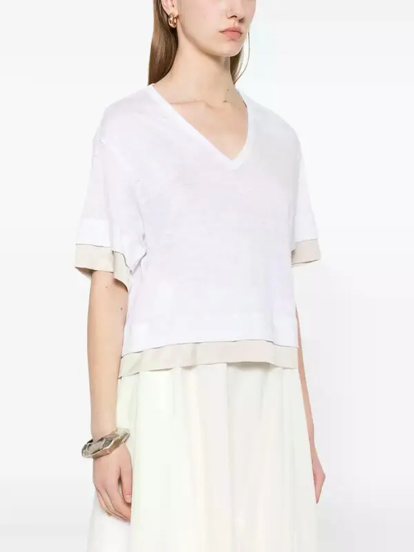 GRAN SASSO Layered T-shirt - White