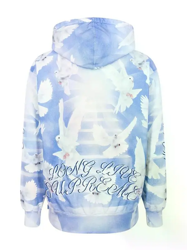 Supreme Doves-print Hoodie