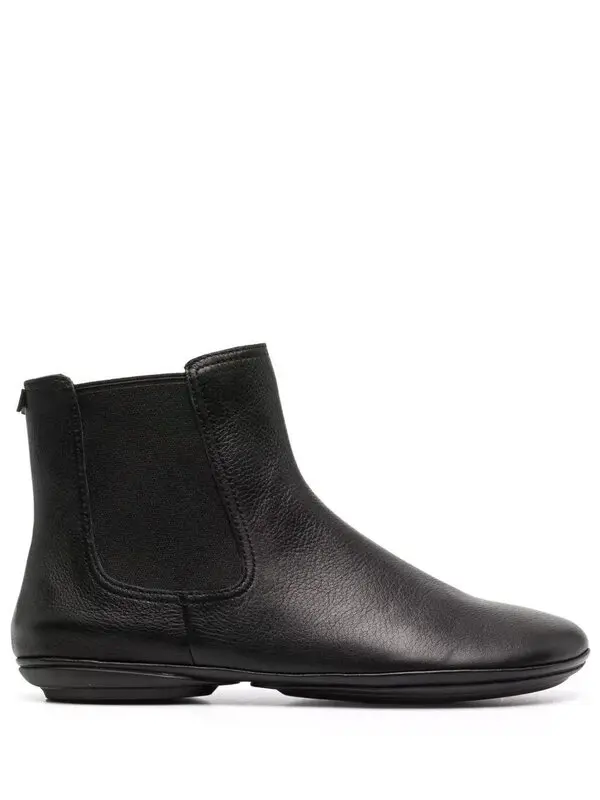 Camper Right Nina Leather Ankle Boots - Black
