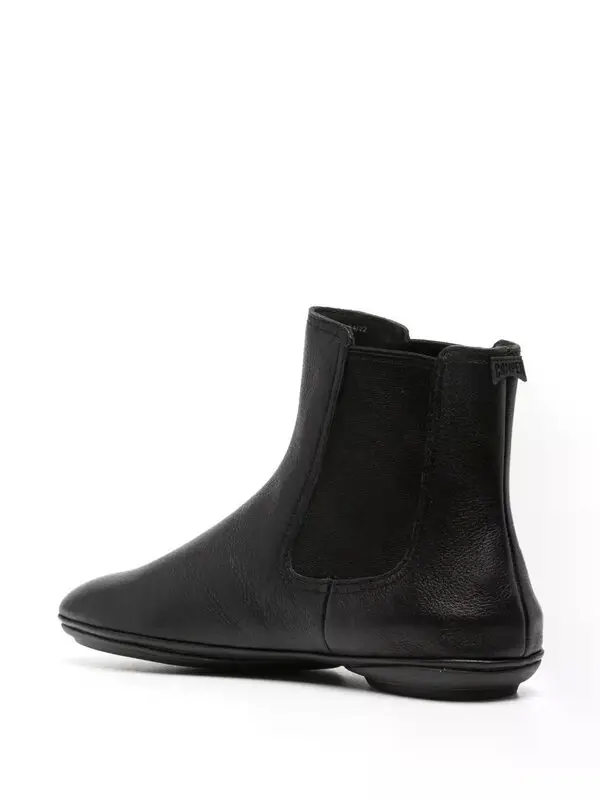 Camper Right Nina Leather Ankle Boots - Black