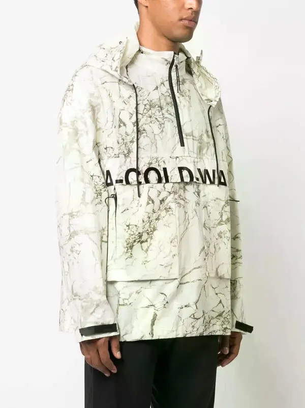 A-COLD-WALL* Marble-print Zip-up Jacket