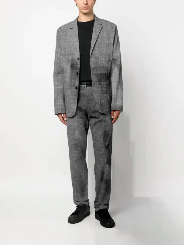 Aspesi Plaid Tailored Trousers