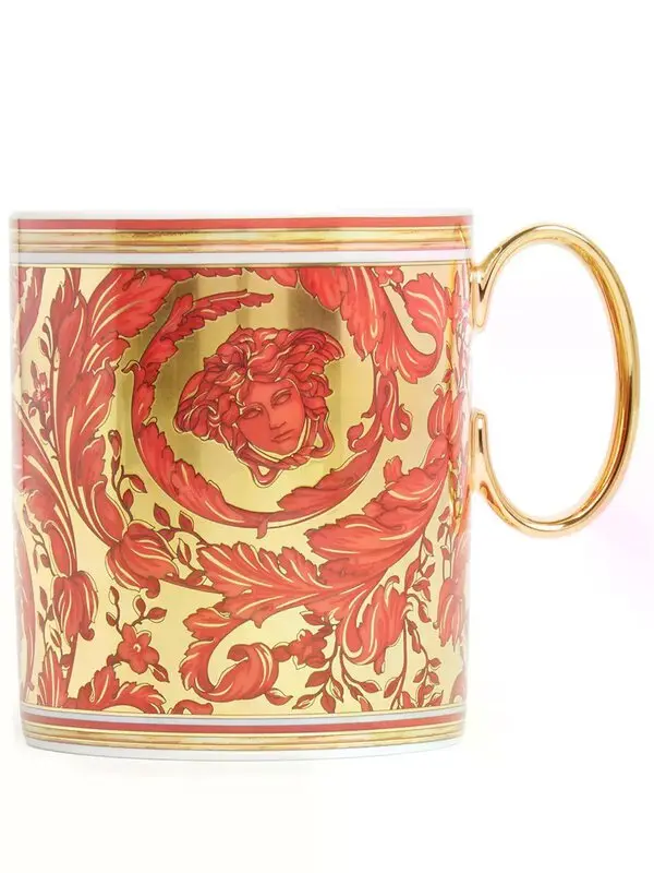 Versace X Rosenthal Medusa Garland Porcelain Mug - Red