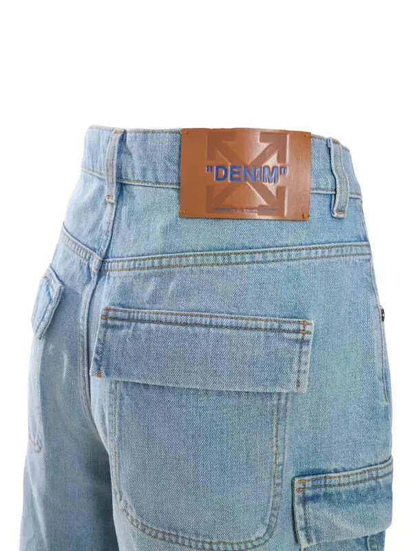 Off-White Denim Cargo Shorts